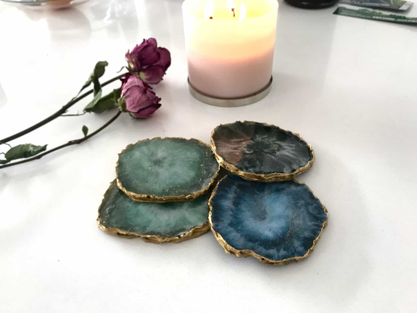 10 Creative DIY Agate Coaster Ideas
