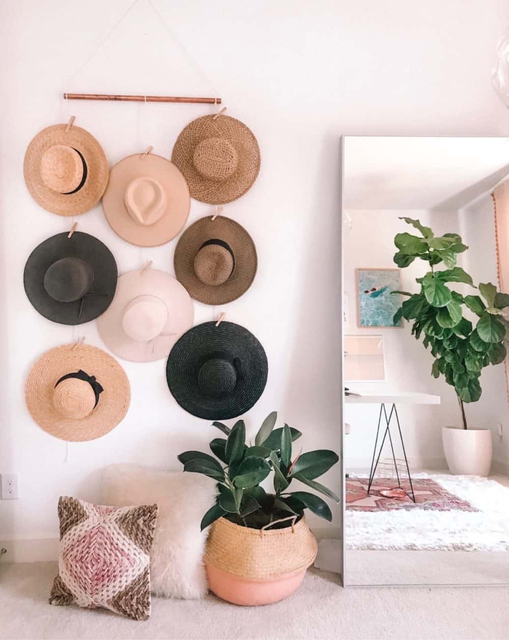 22 Easy DIY Hat Rack Ideas - Organize Your Hats