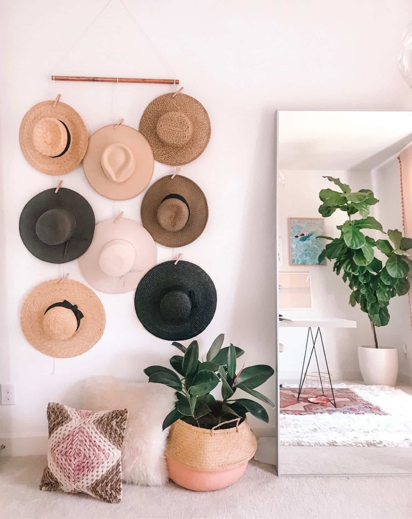 22 Easy DIY Hat Rack Ideas - Organize Your Hats