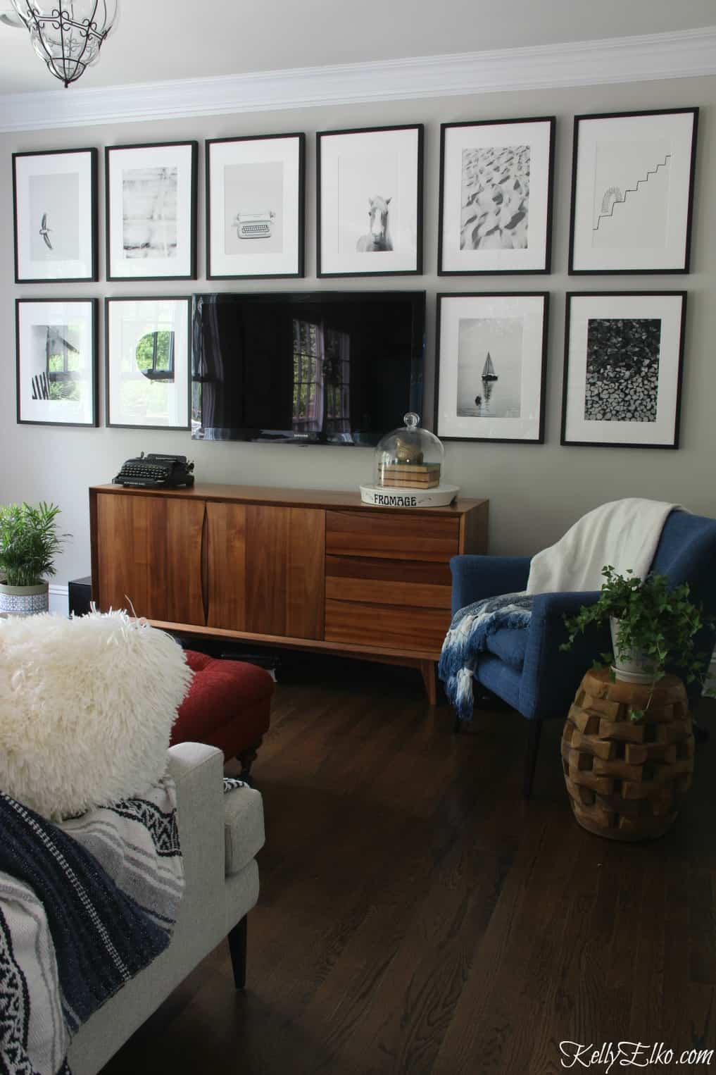 15 DIY TV Gallery Wall Inspirations & How-Tos